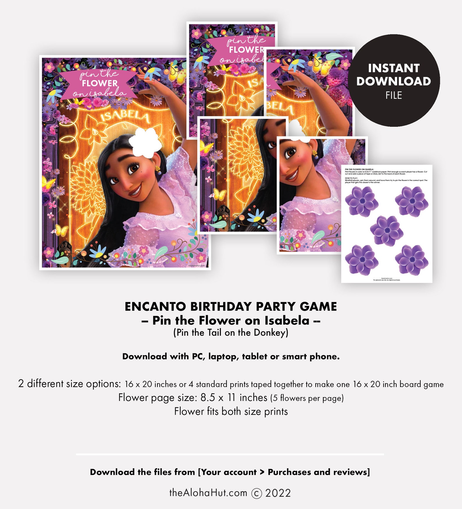 ENCANTO Kids Birthday Party Pin the Tail Game Party Games - Etsy