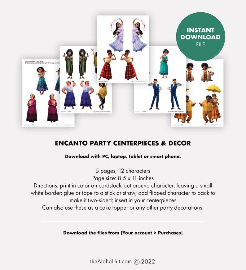ENCANTO Kids Birthday Party Centerpieces Party Decor - Etsy