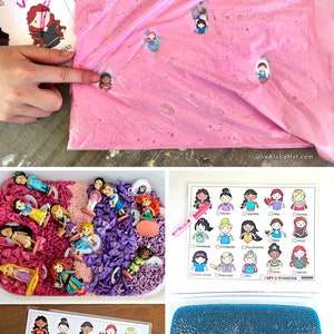 I SPY a PRINCESS Toddler Sensory Play Activity Educational Worksheets ...