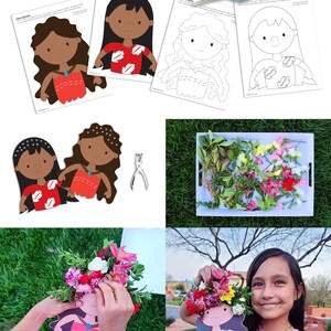 FLOWER THREADING Montessori Activity Printable Kids Toddler Activities ...