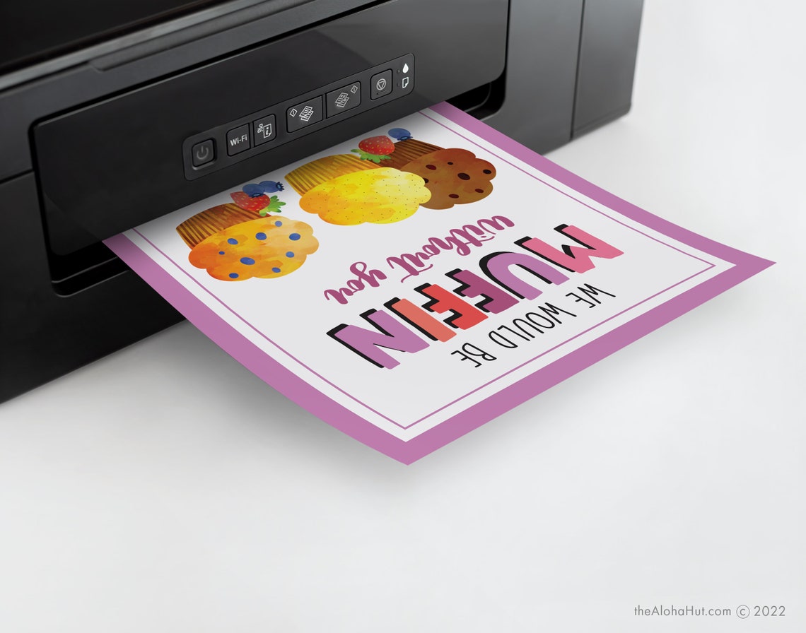 Muffin TEACHER APPRECIATION Idea Sign Poster Thank You Staff - Etsy