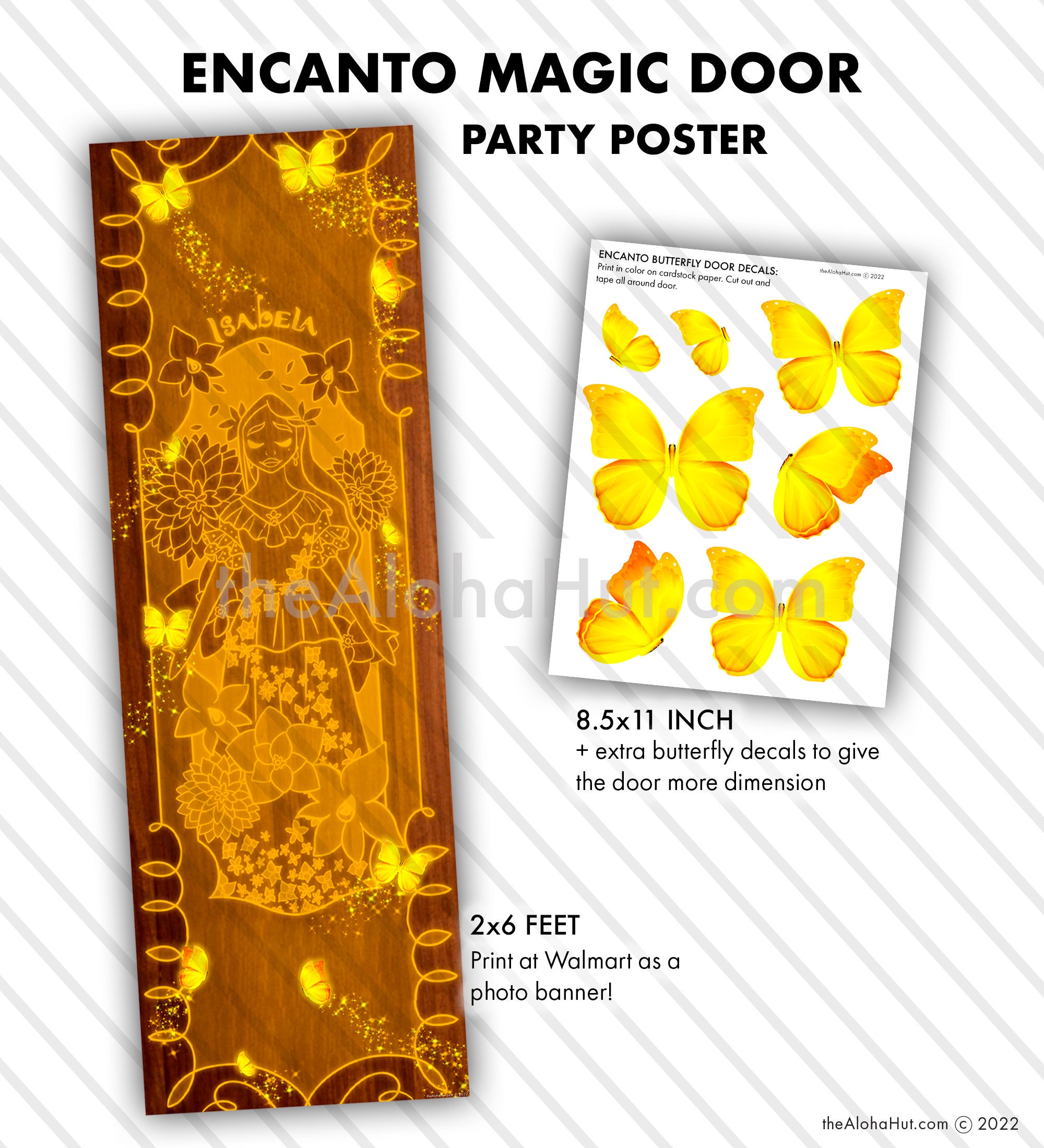 ENCANTO Door Poster ISABELA Door Kids Birthday Party Poster | Etsy UK