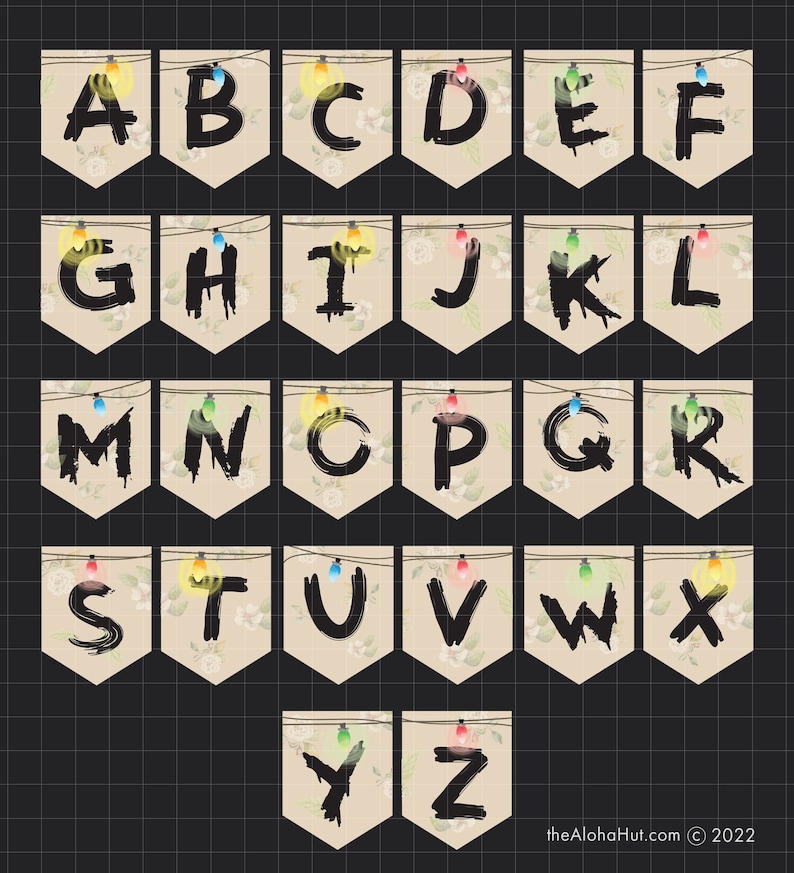 STRANGER KIDS Garland Banner Weird Happenings Party Decoration - Etsy