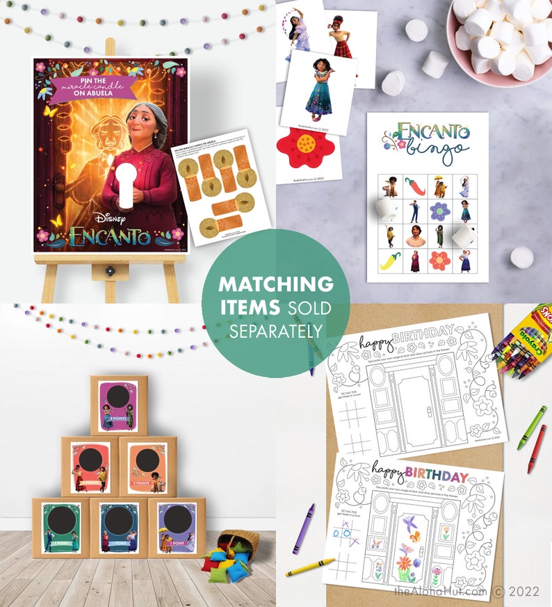 ENCANTO Welcome Sign Kids Birthday Party Door Sign Party | Etsy