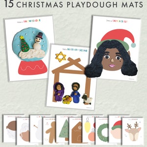 CHRISTMAS PLAYDOUGH MATS Play Doh Playdoh Play Dough Printable ...