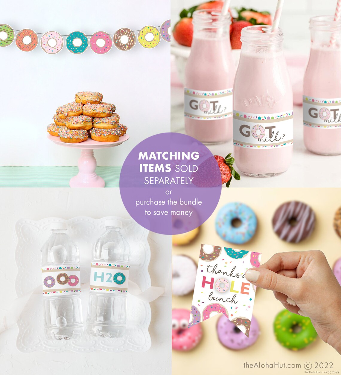 Donut THANK YOU Tags 'thanks a Hole Bunch' Teacher - Etsy