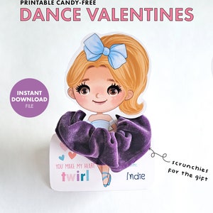 You Make My Heart Twirl PRINTABLE Non-candy PARTY FAVOR Ballerina ...