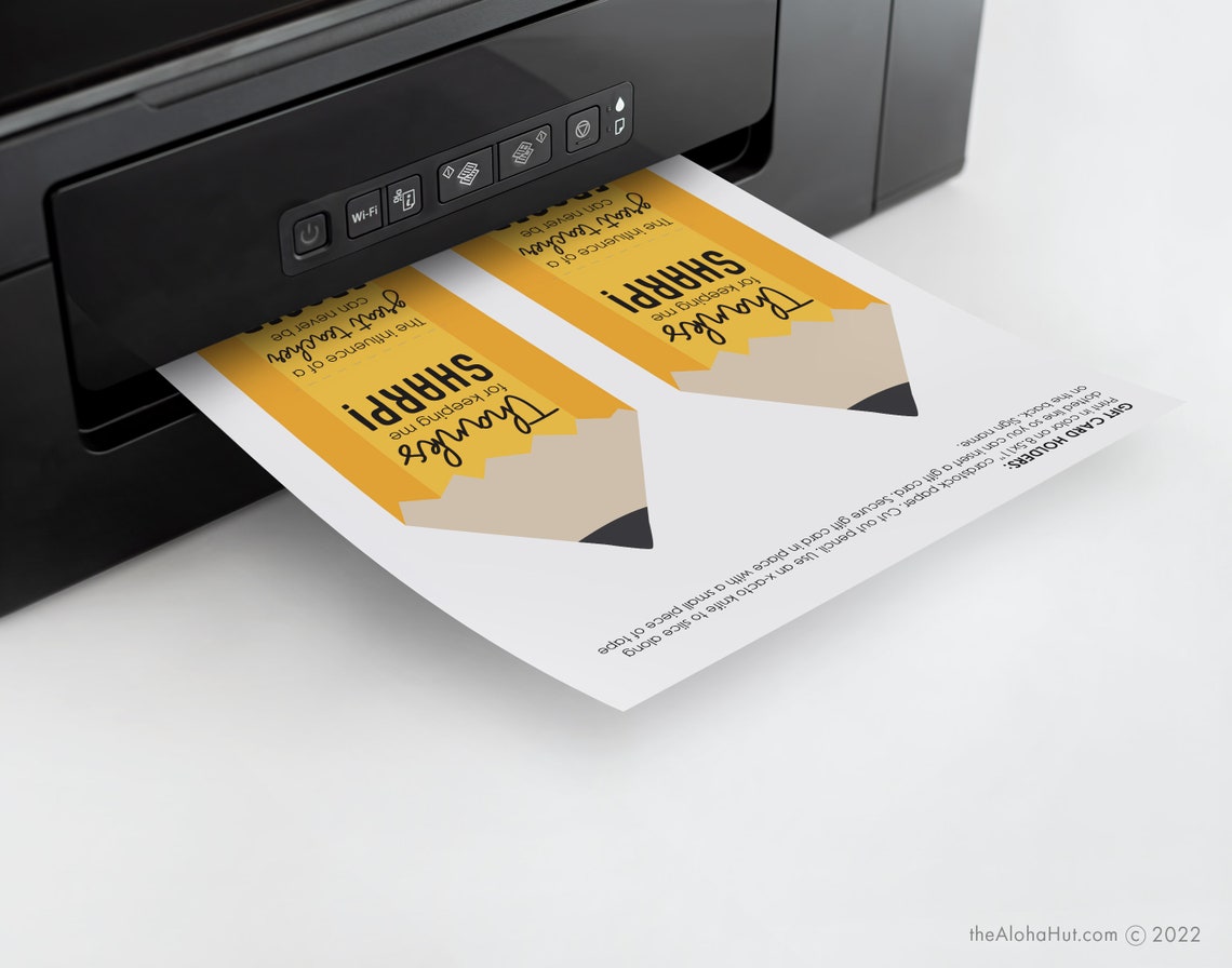 Pencil TEACHER APPRECIATION Gift Card Holder Thank You - Etsy