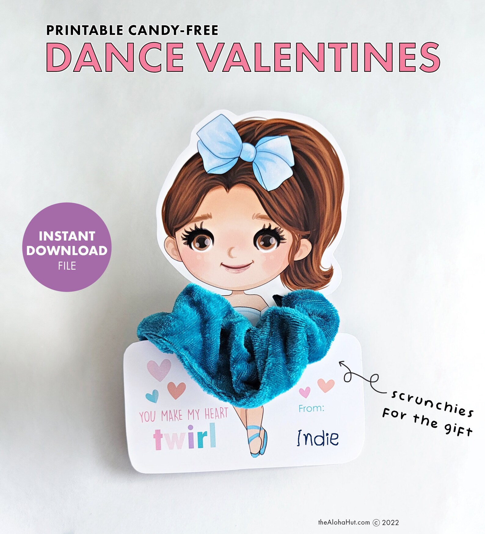 You Make My Heart Twirl PRINTABLE Non-candy VALENTINE Ballerina ...