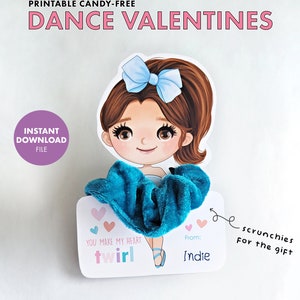 You Make My Heart Twirl PRINTABLE Non-candy PARTY FAVOR Ballerina ...