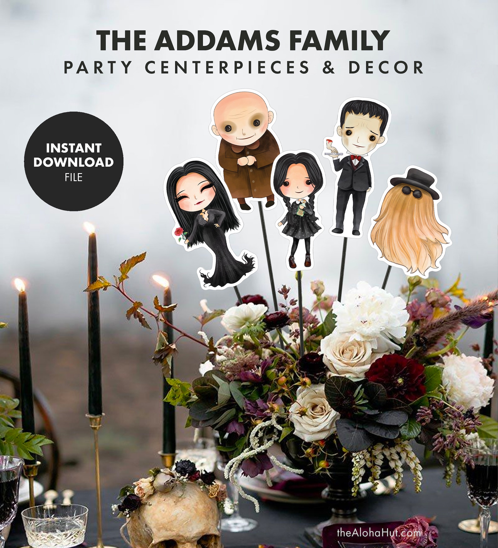 ADDAMS FAMILY Halloween Party Centerpieces Decor Decoration - Etsy