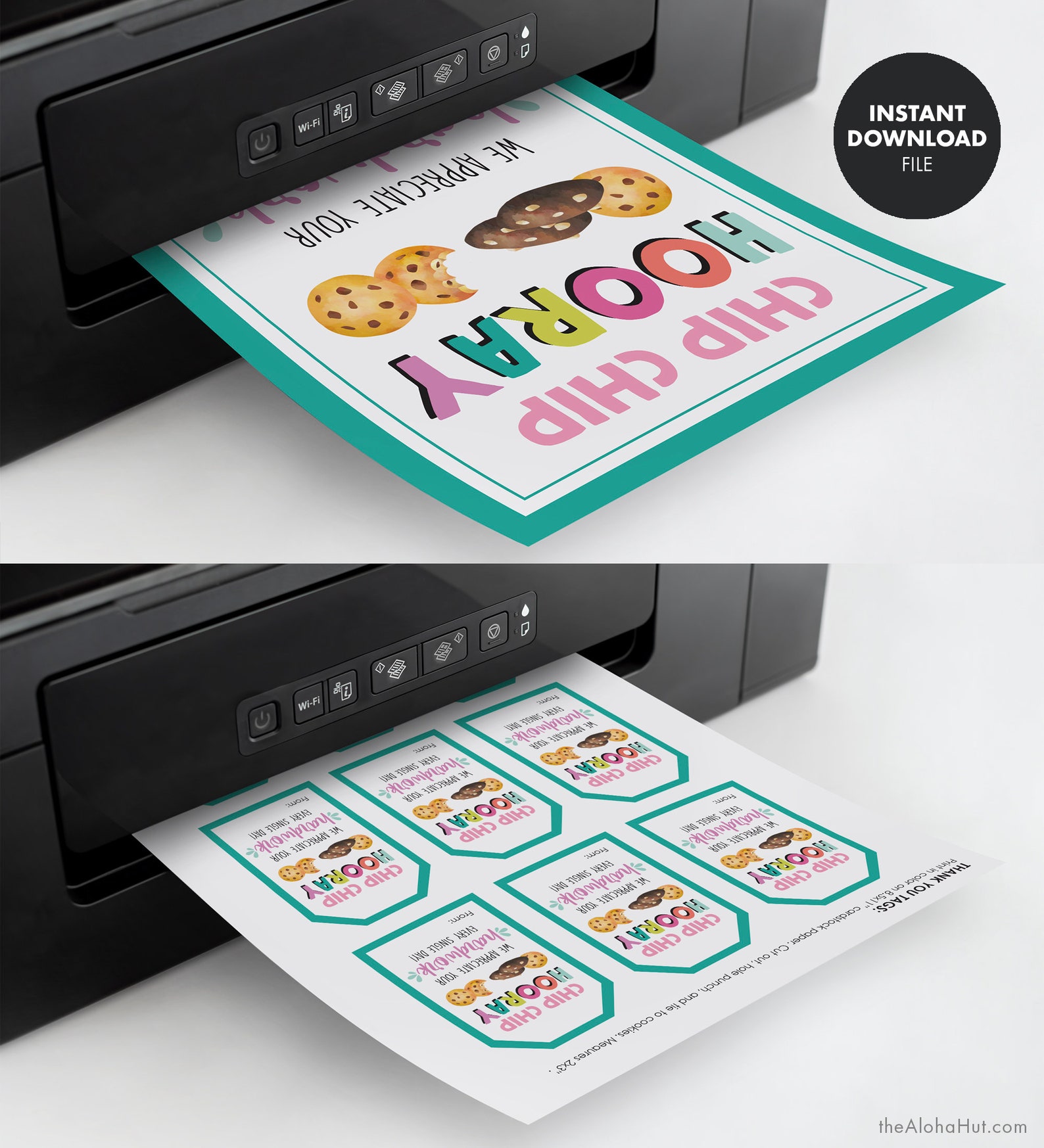 Cookie TEACHER APPRECIATION Sign Poster Thank You Tags Staff - Etsy