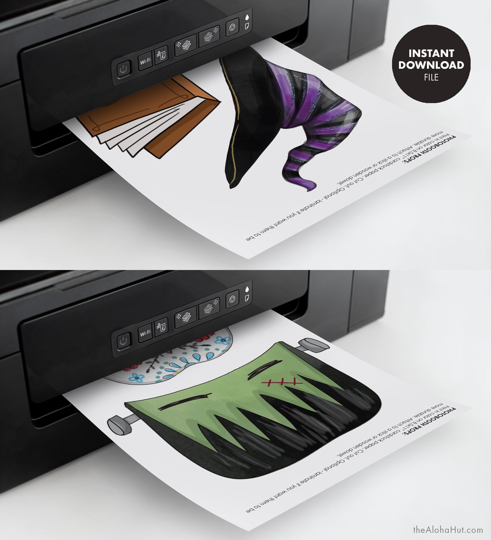 HALLOWEEN Party PHOTOBOOTH PROPS Digital Printable Party - Etsy