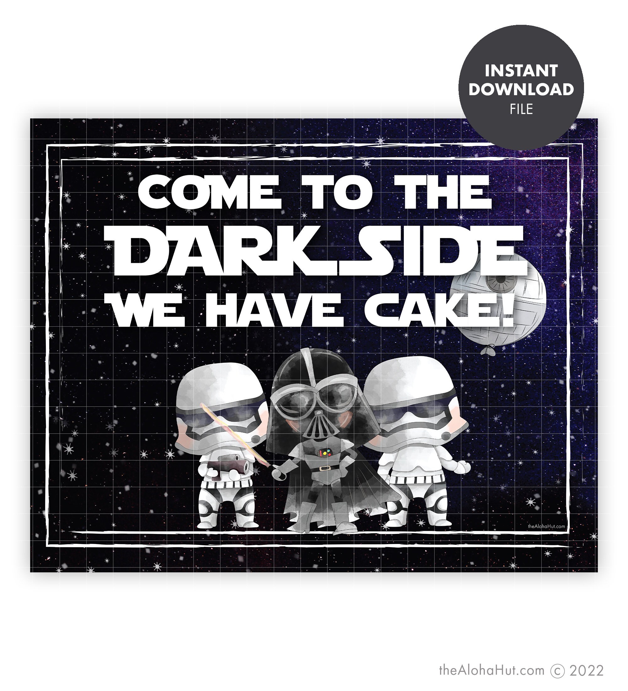 STAR WARS Party Sign Kids Birthday Printable Party Decor - Etsy