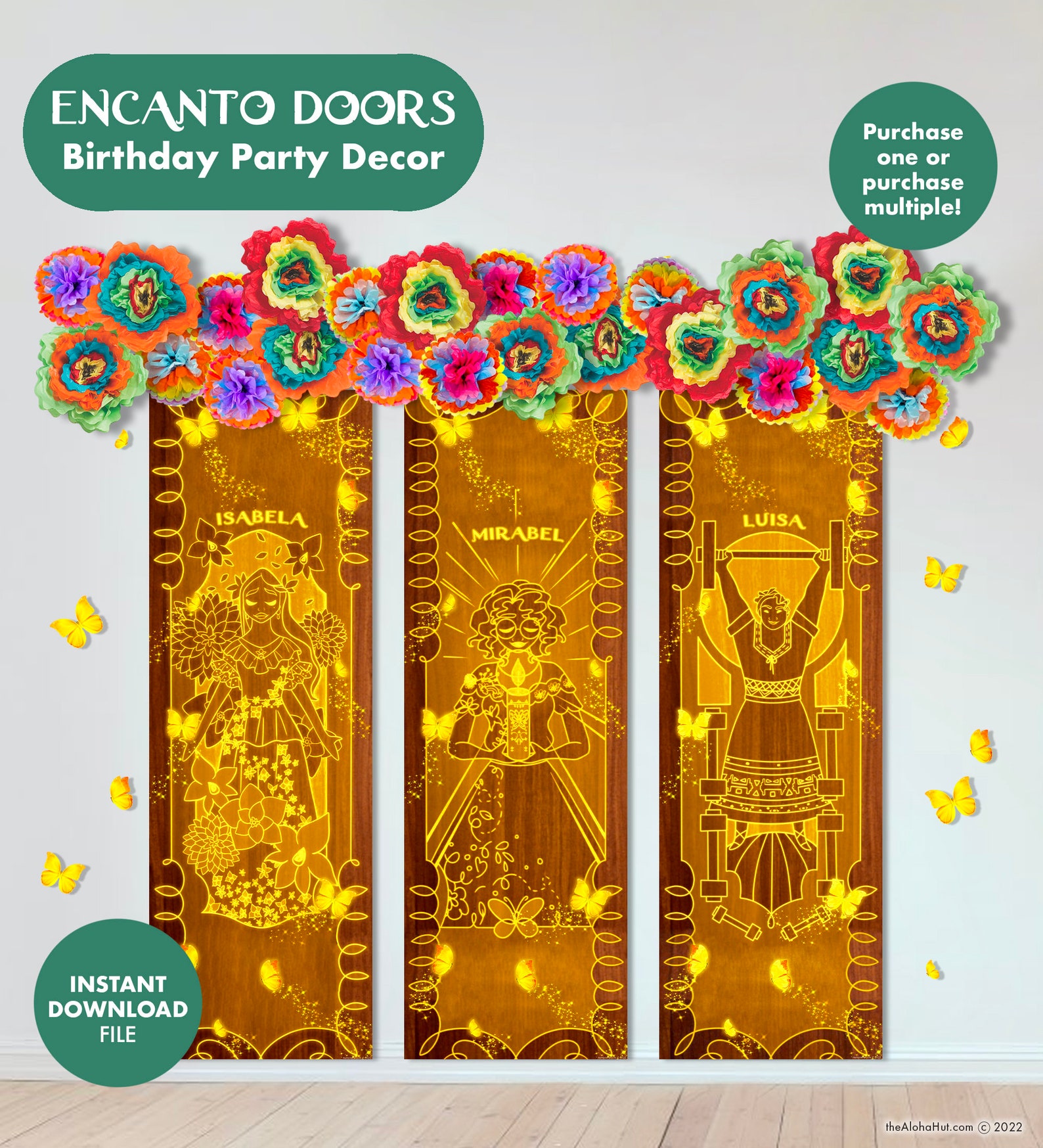ENCANTO Door Poster ISABELA Door Kids Birthday Party Poster - Etsy