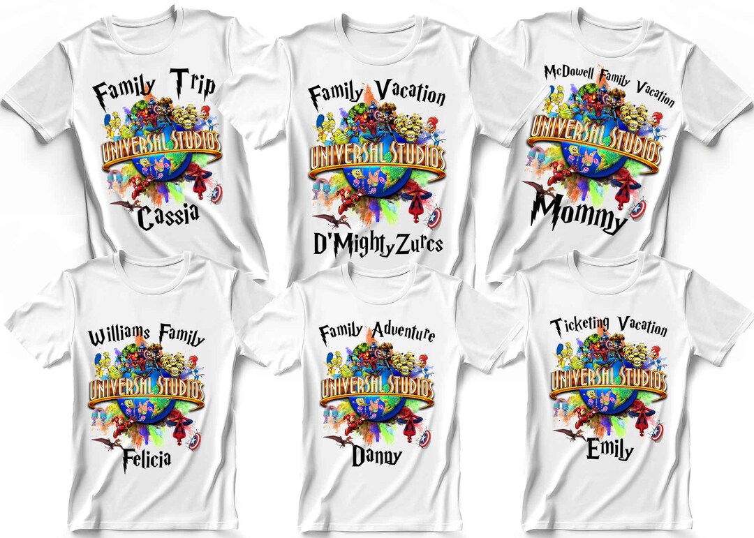 Universal Family Custom Shirt, Universal Family Vacation Shirts ...