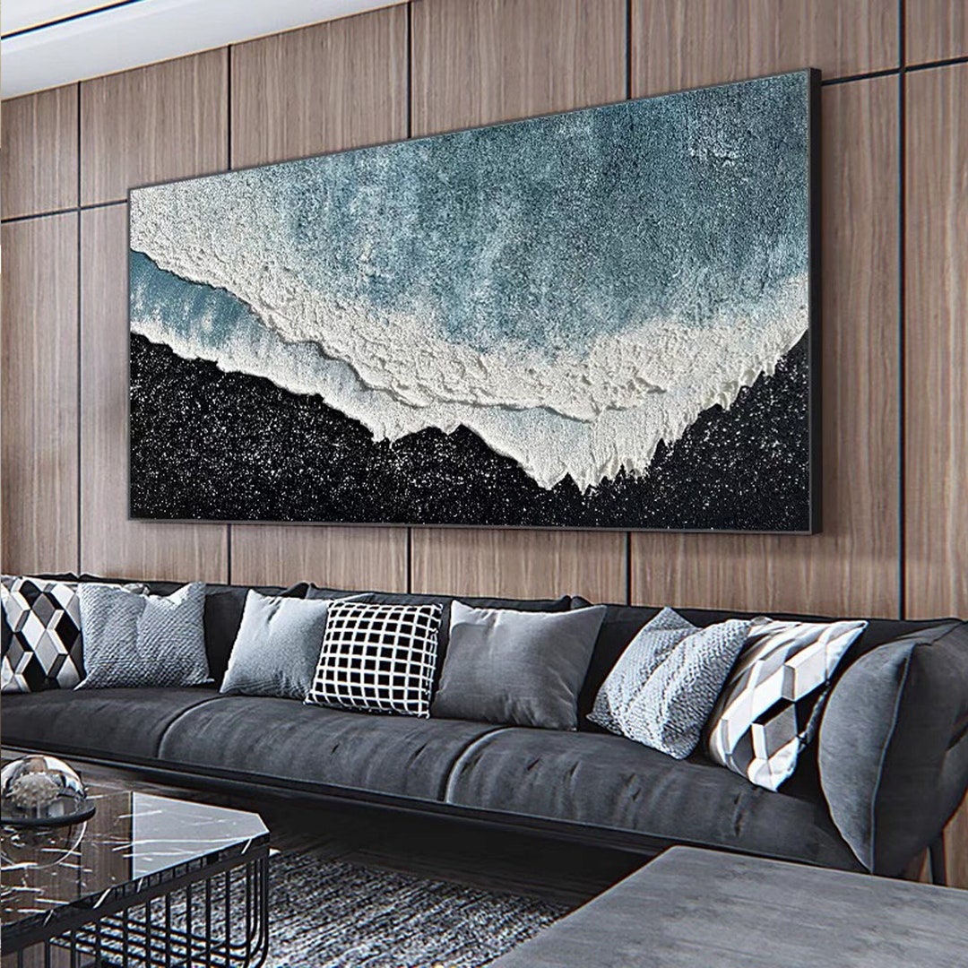 Original Oil Painting 3d Seascape Painting Thick Pigment Natural ...