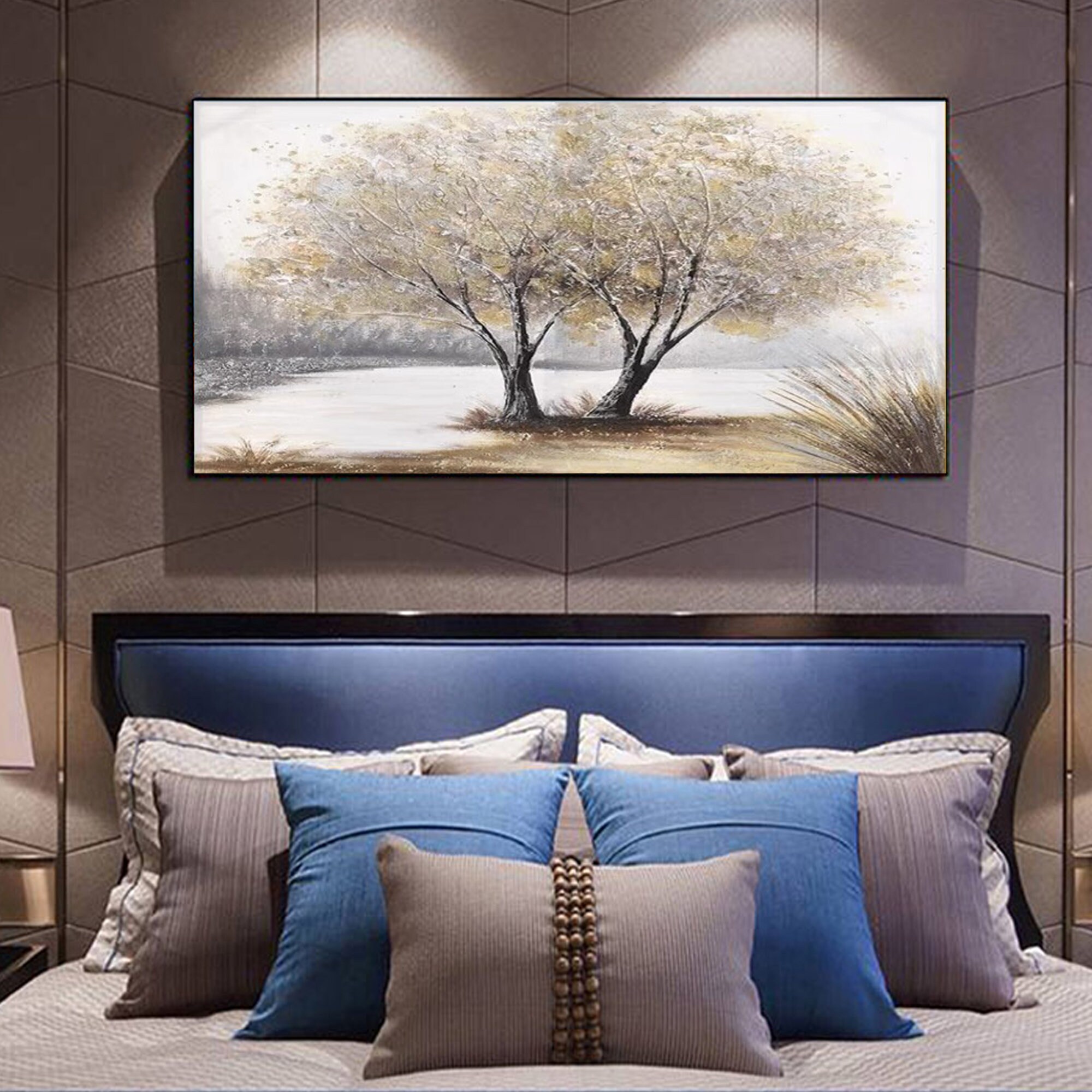 Large Original Oil Painting on Canvas: Landscape Art Decoration - Etsy