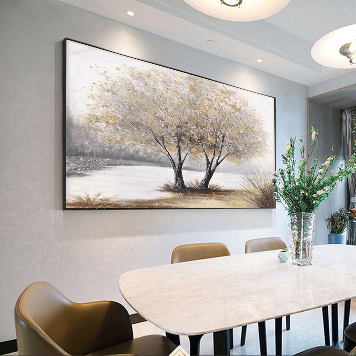 Large Original Oil Painting on Canvas Art Decoration Nature - Etsy