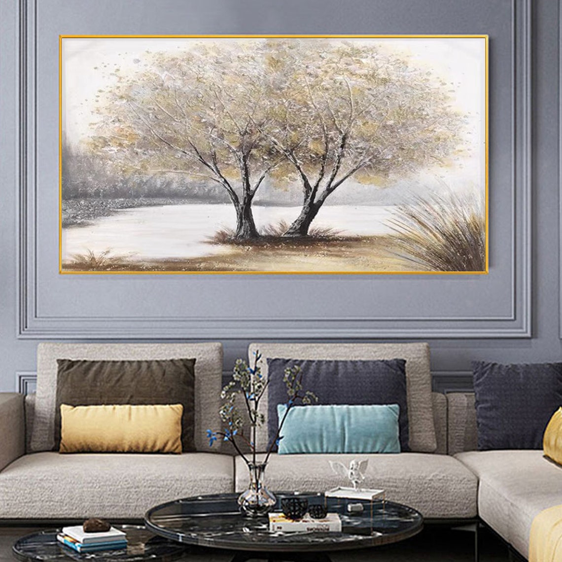 Large Original Oil Painting on Canvas Art Decoration Nature - Etsy