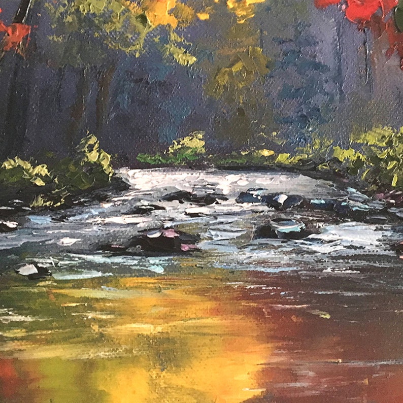 Original Oil Painting Hand Painted Modern Landscape Wall Art | Etsy