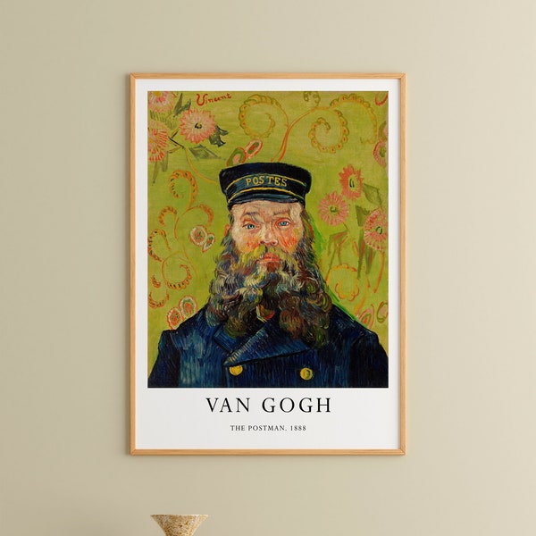 Van Gogh Postman Poster - Etsy