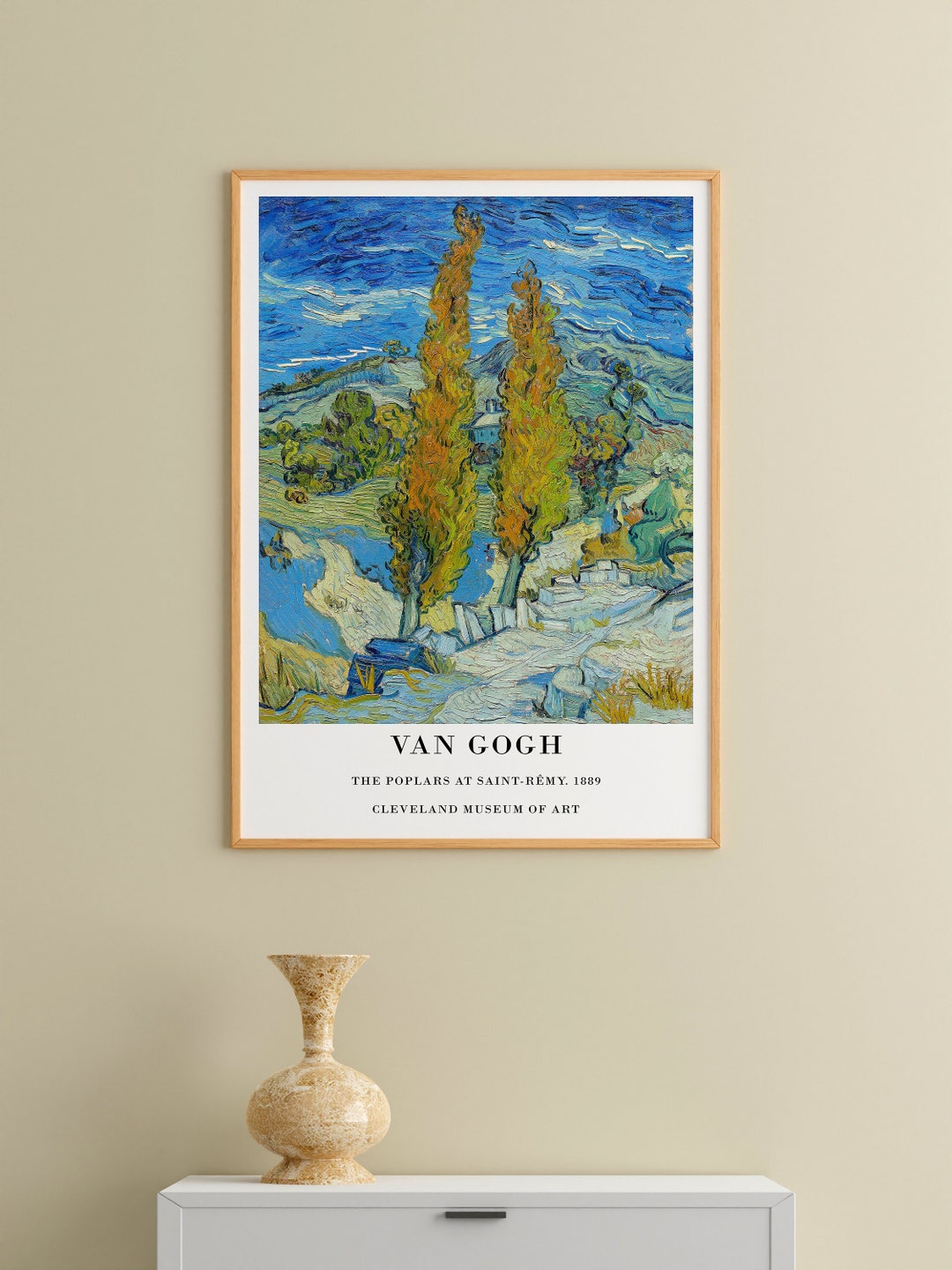 Van Gogh Art Print | the Poplars at Saint-rémy Poster, Van Gogh ...