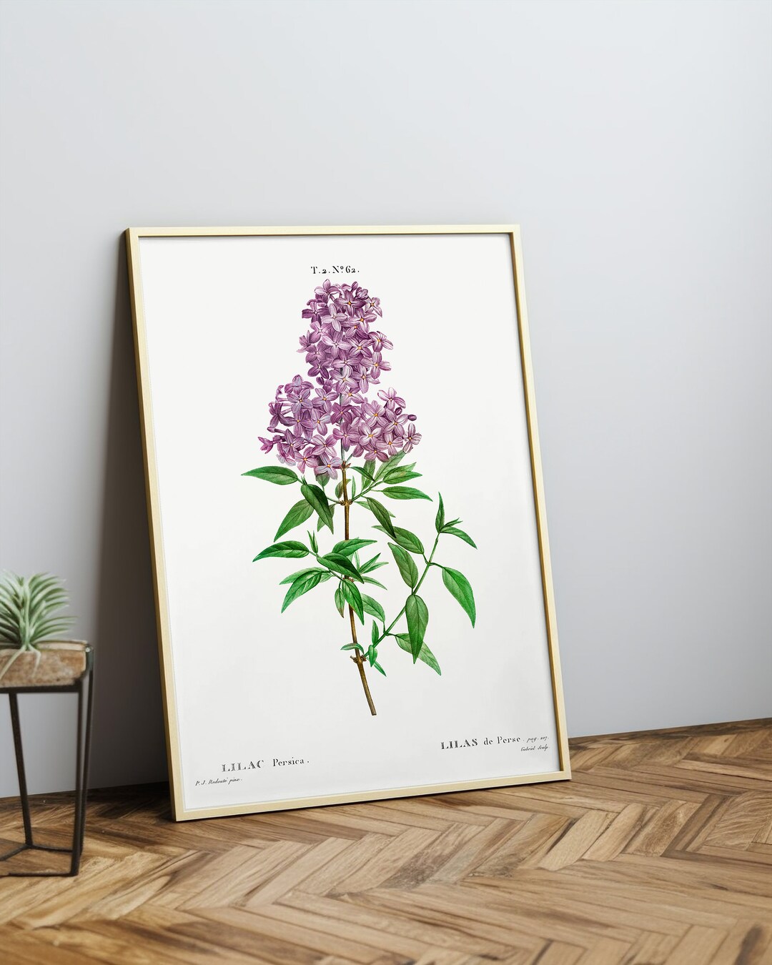 Lilac Flower Print | Purple Flower Poster, Kitchen Wall Art, Botanical ...