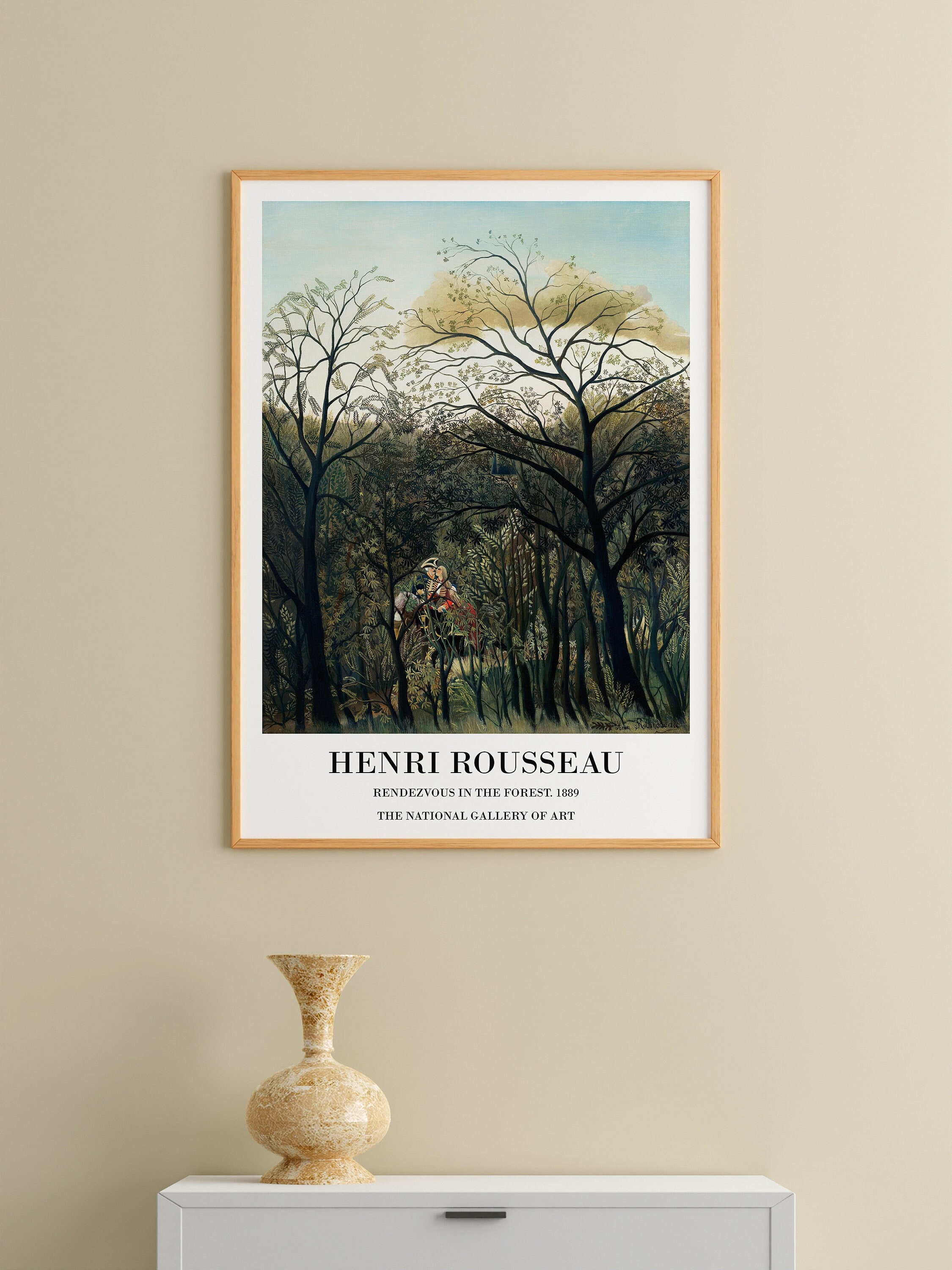 Henri Rousseau Poster, Henri Rousseau Exhibition Print, Rendezvous in ...