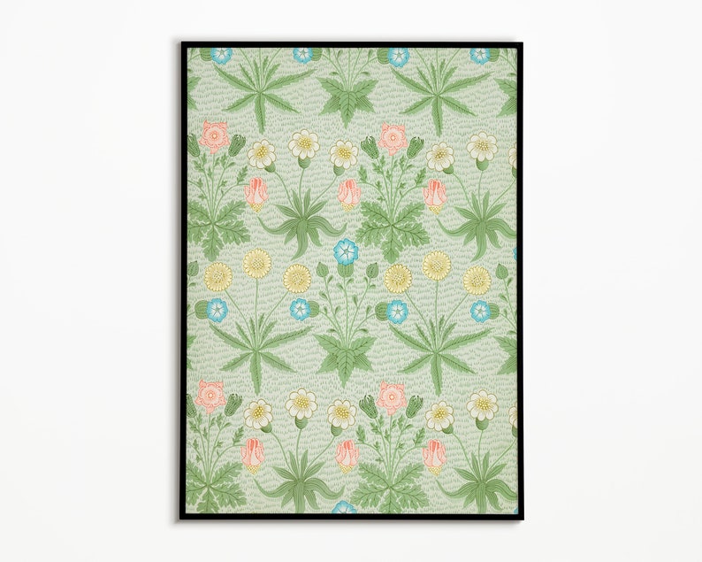 William Morris Daisy Pattern (1864) Art Nouveau, Museum Art Print ...