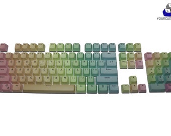 Rainbow Keycap Set - Etsy