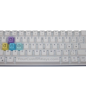 Pac Man Key Cap Set Cherry MX Keycaps Pacman OEM Profile - Etsy