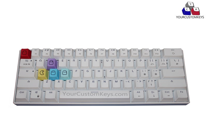 Pac Man Key Cap Set, Cherry MX Keycaps, Pacman OEM Profile Retro ...