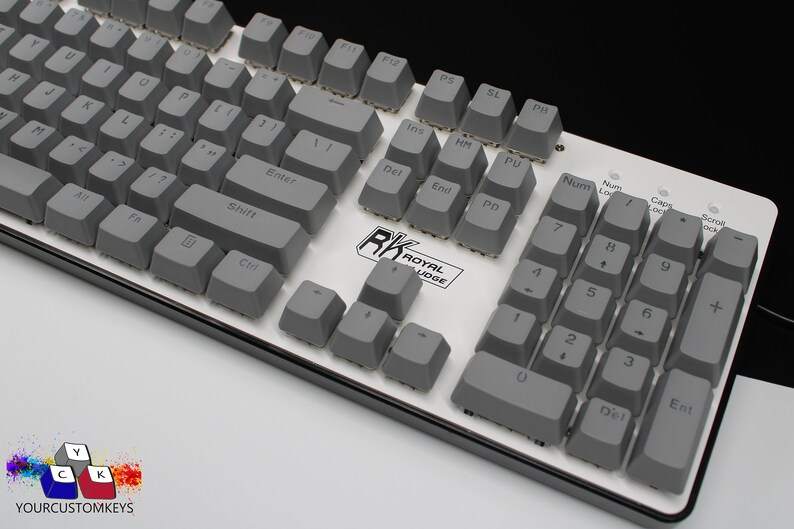 Grey ANSI Keycap Set PBT Double Shot Premium Keycap Complete Sets-oem ...