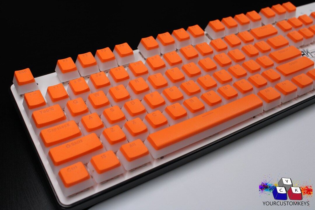 Orange Pudding Keycap Set ANSI Keycap Set PBT Double Shot Premium ...
