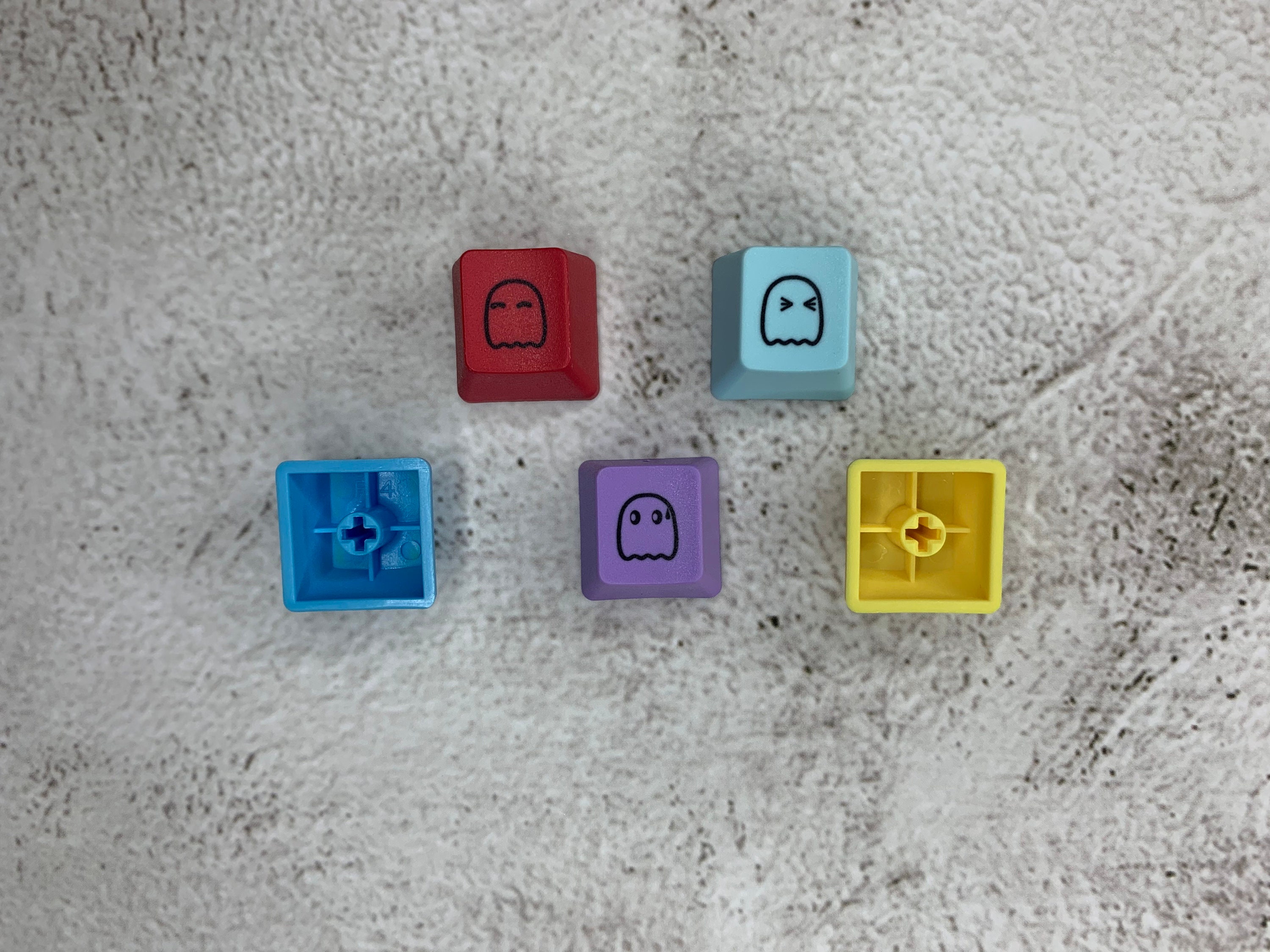 Pac Man Key Cap Set, Cherry MX Keycaps, Pacman OEM Profile Retro ...