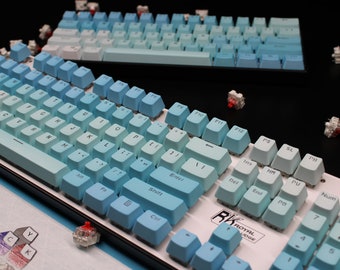 Faded Blue Keyboard Keycaps - Etsy