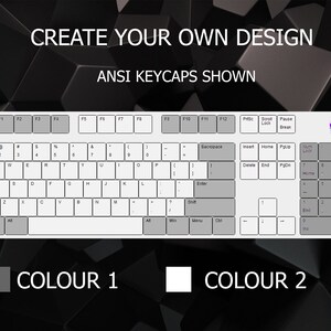 Grey ANSI Keycap Set PBT Double Shot Premium Keycap Complete Sets-oem ...