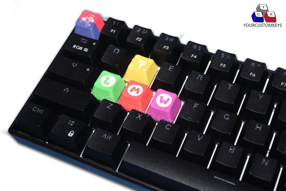 Mario and Luigi Custom Key Caps Cherry MX - Etsy UK