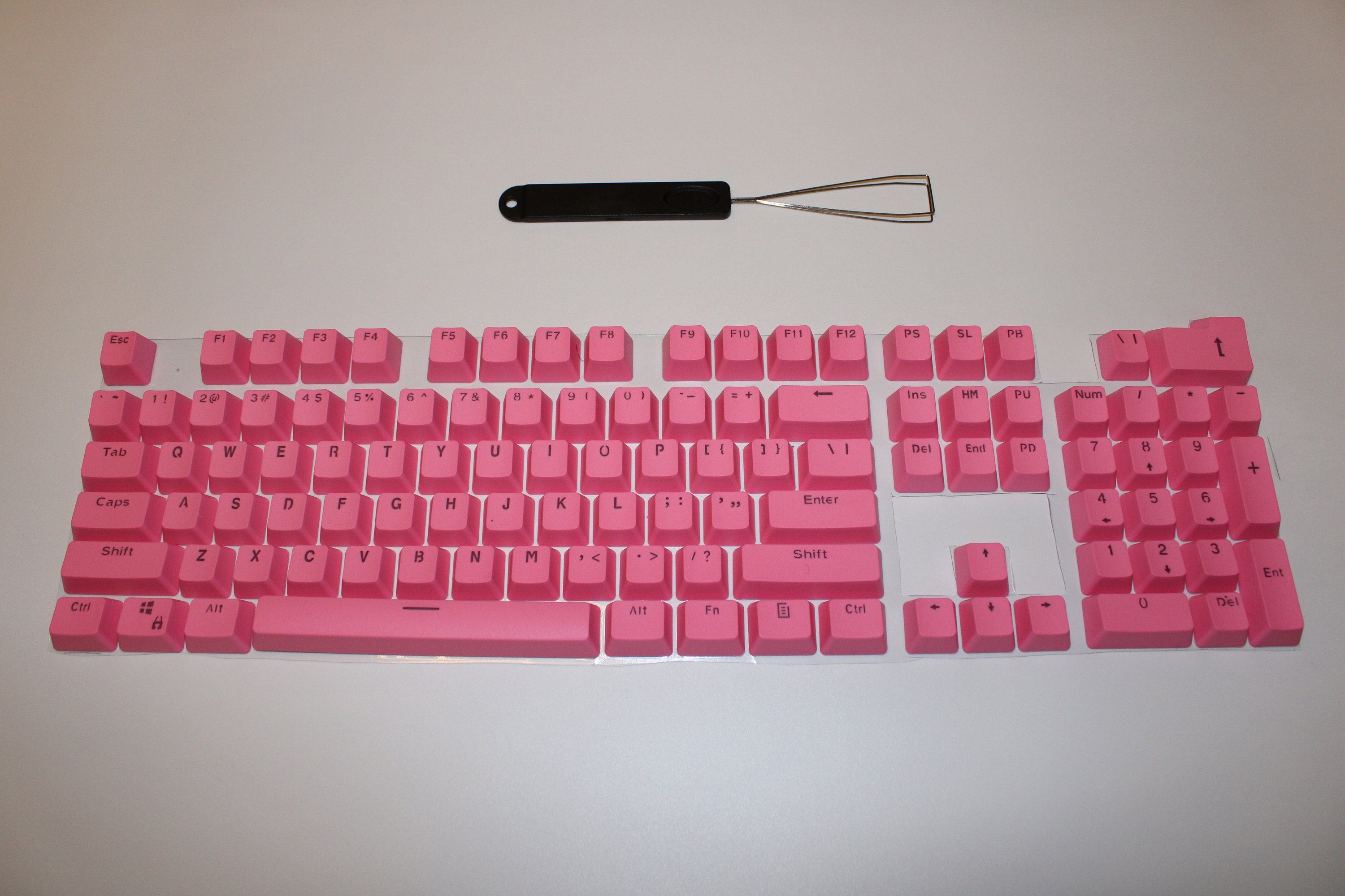 White and Pink Keycaps - Etsy