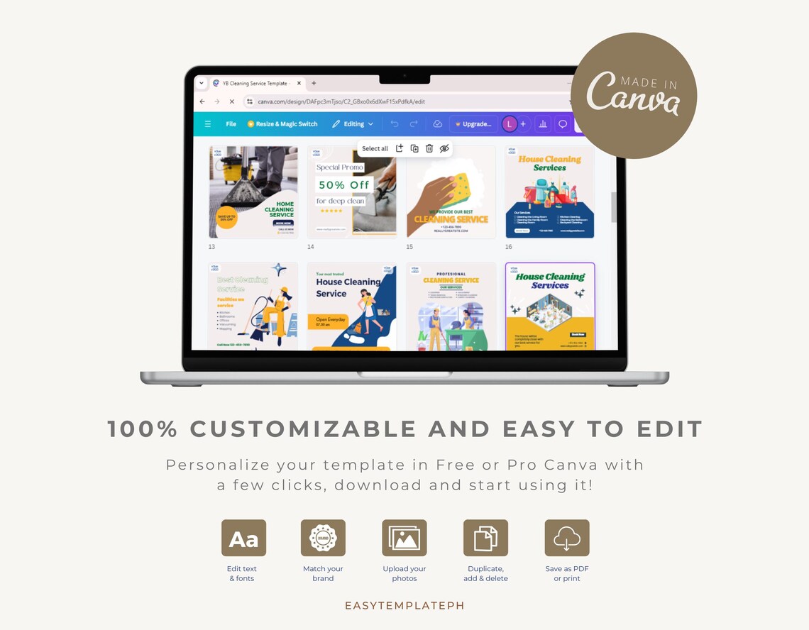 Cleaning Social Media Templates, Cleaning Service Templates, Cleaning ...