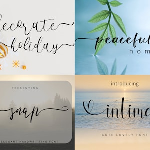 30+ Handwritten Font With Tails, Wedding Font Bundle, Cricut Font ...