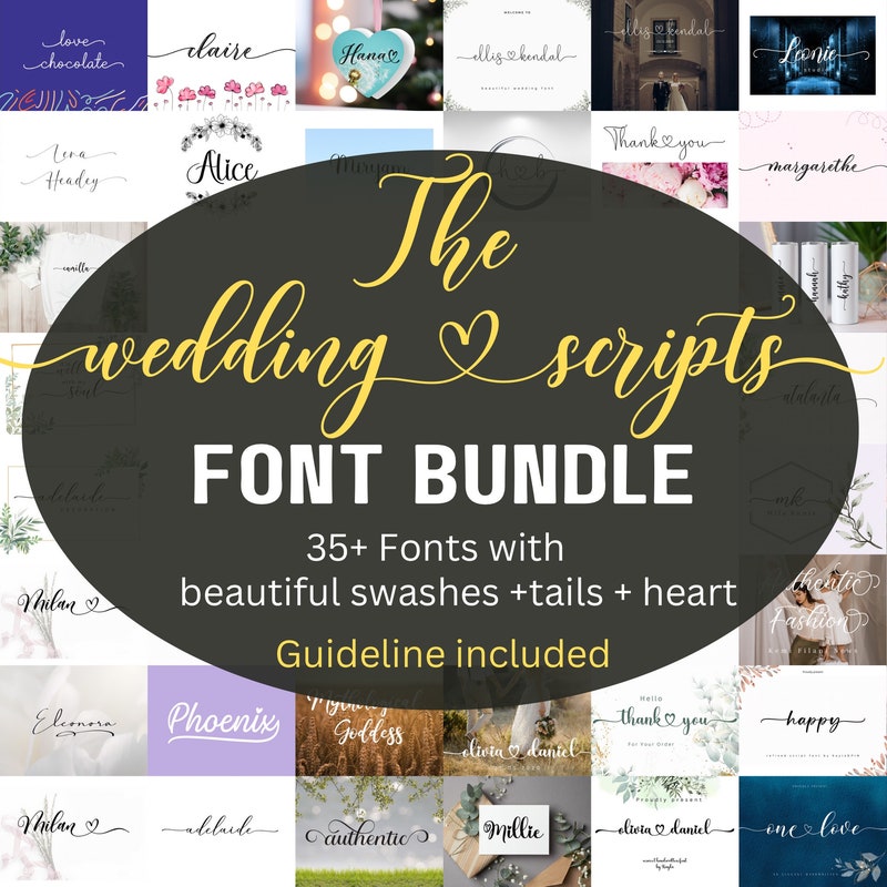 Font Bundle - Etsy