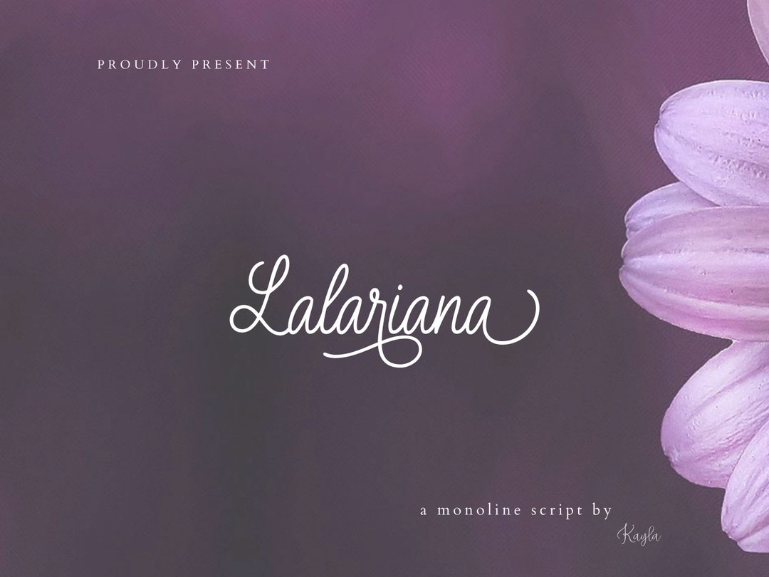 Monoline Tail Font,handwritten Scripts,font for Cricut Canva Precreate ...