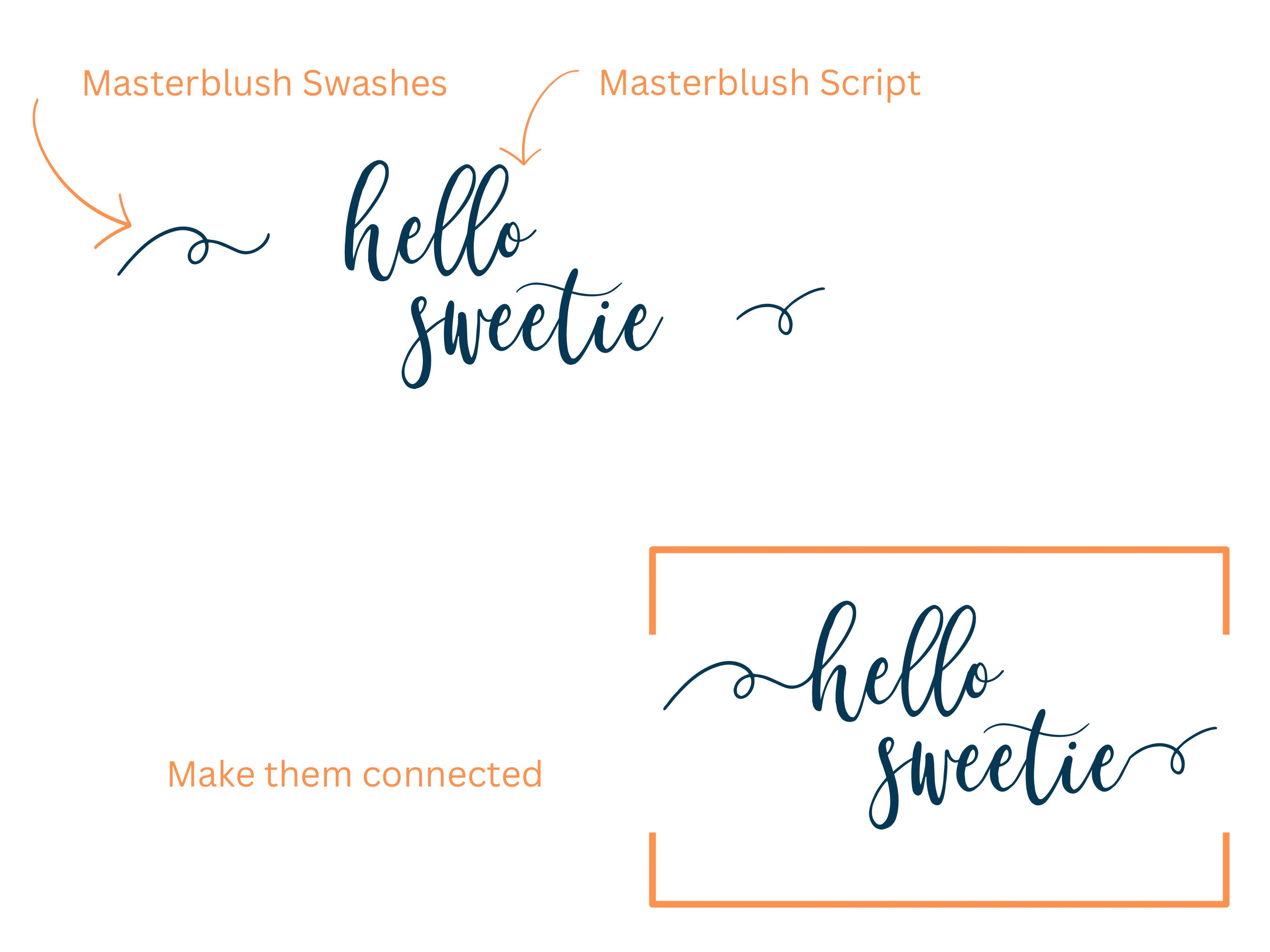 BESTSELLING Masterblush Font,handwritten Font With Swashes, Font With ...