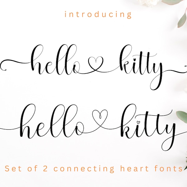 Heart Font - Etsy