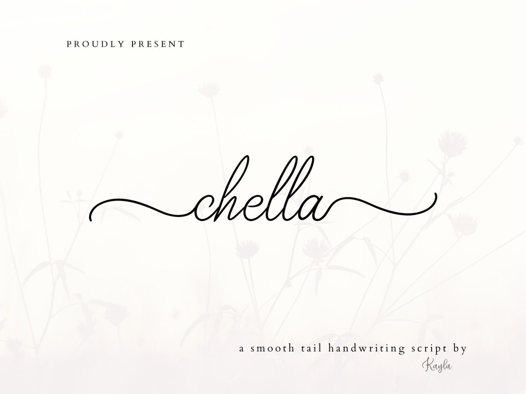 Monoline Long Tail Font Scripts,handwritten Font,font for Cricut Canva Precreate,wedding Fonts ...