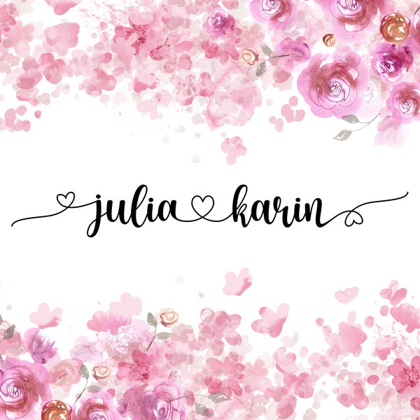 Heart Tail Script - Etsy