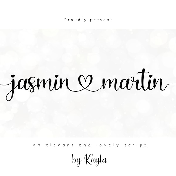 Connecting Heart Font - Etsy