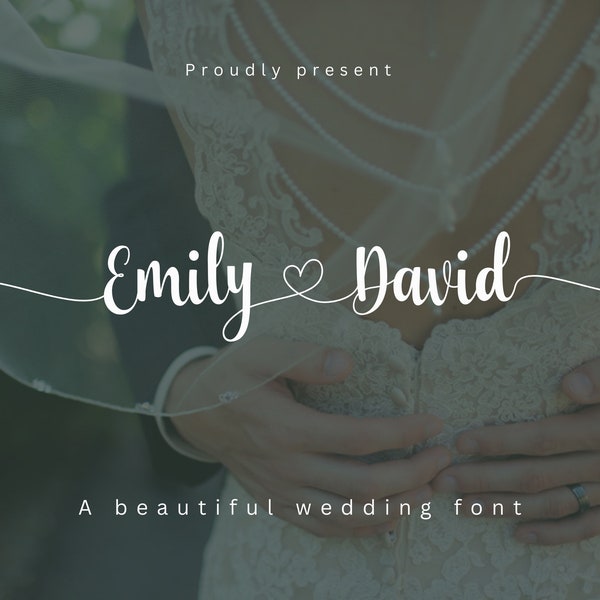 Connecting Heart Font - Etsy